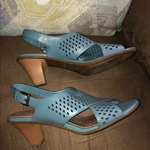 Laura Scott | Shoes | New Laura Scott Christa Baby Blue Sandal 95 ...